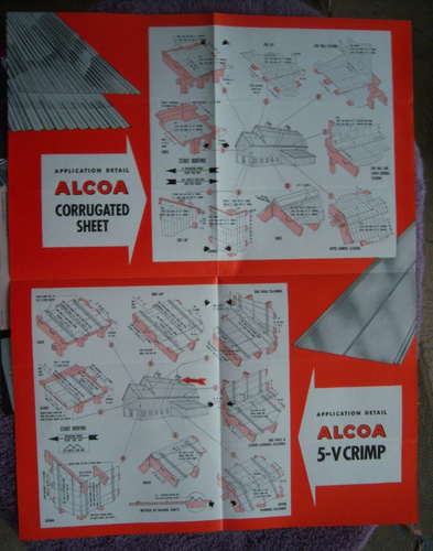 ALCOA FARM ROOFING SHEET BROCHURE Aluminum Company of America 1949 | eBay