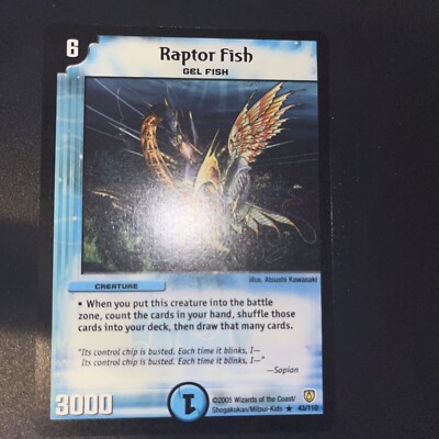 Duel Masters - Raptor Fish - DM-06 43/110 - Rare Near Mint | eBay