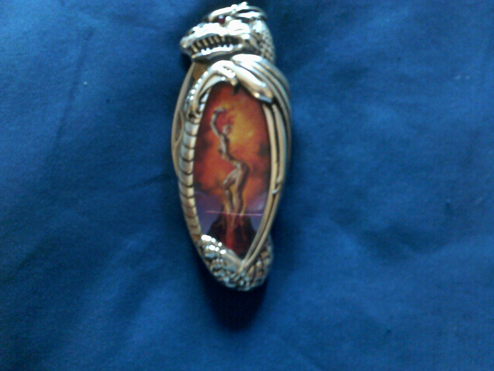 Franklin Mint Knife Boris Vallejo Mistress of Fire Pocket Knightstone ...