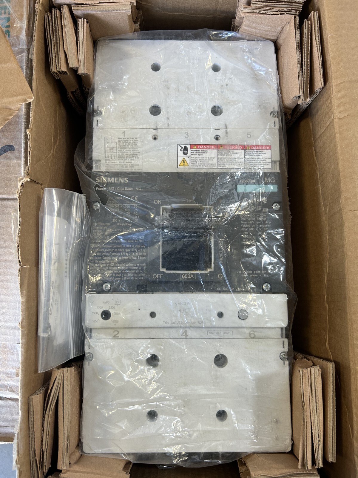 Siemens Circuit Breaker 800 Amp 600v 3 Pole NMX3B800 for sale online | eBay