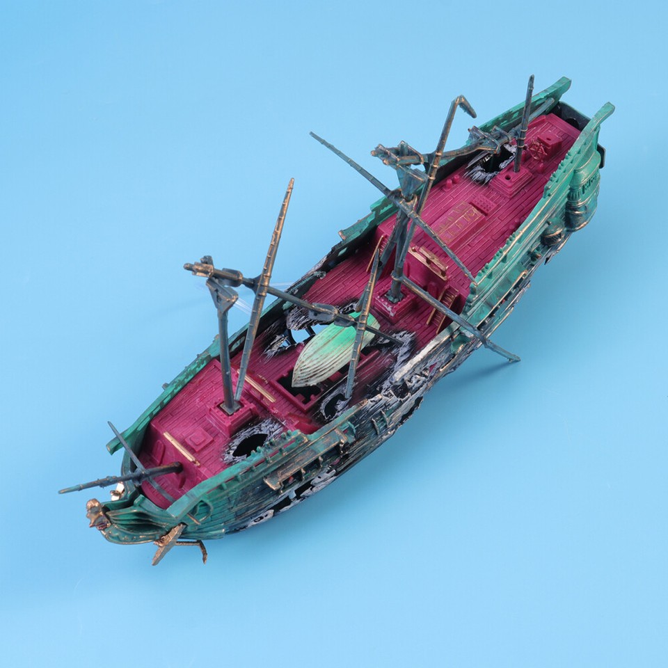 Aquarium Shipwreck Fish Tank Broken Landscape Aquarium Ship Landscape ...