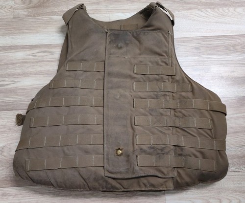 SMALL | Coyote Brown USMC Body Armor Vest w/ Soft Armor Inserts LVL3A ...