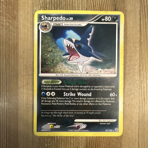 Pokémon TCG Sharpedo Secret Wonders 37/132 Regular Rare MP | eBay