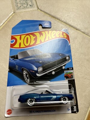 Hot Wheels '70 Plymouth Barracuda Blue #20 20/250 - 2024 HW Roadsters ...