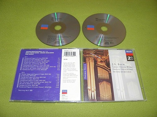 Bach Toccatas Preludes - Organ - Peter Hurford 1994 Germany Decca 2CD Remastered | eBay