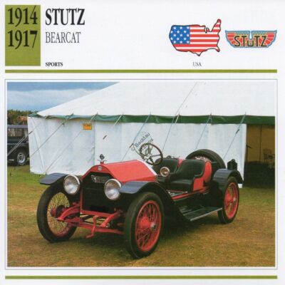 1914-1917 STUTZ BEARCAT Sports Classic Car Photo/Info Maxi Card | eBay