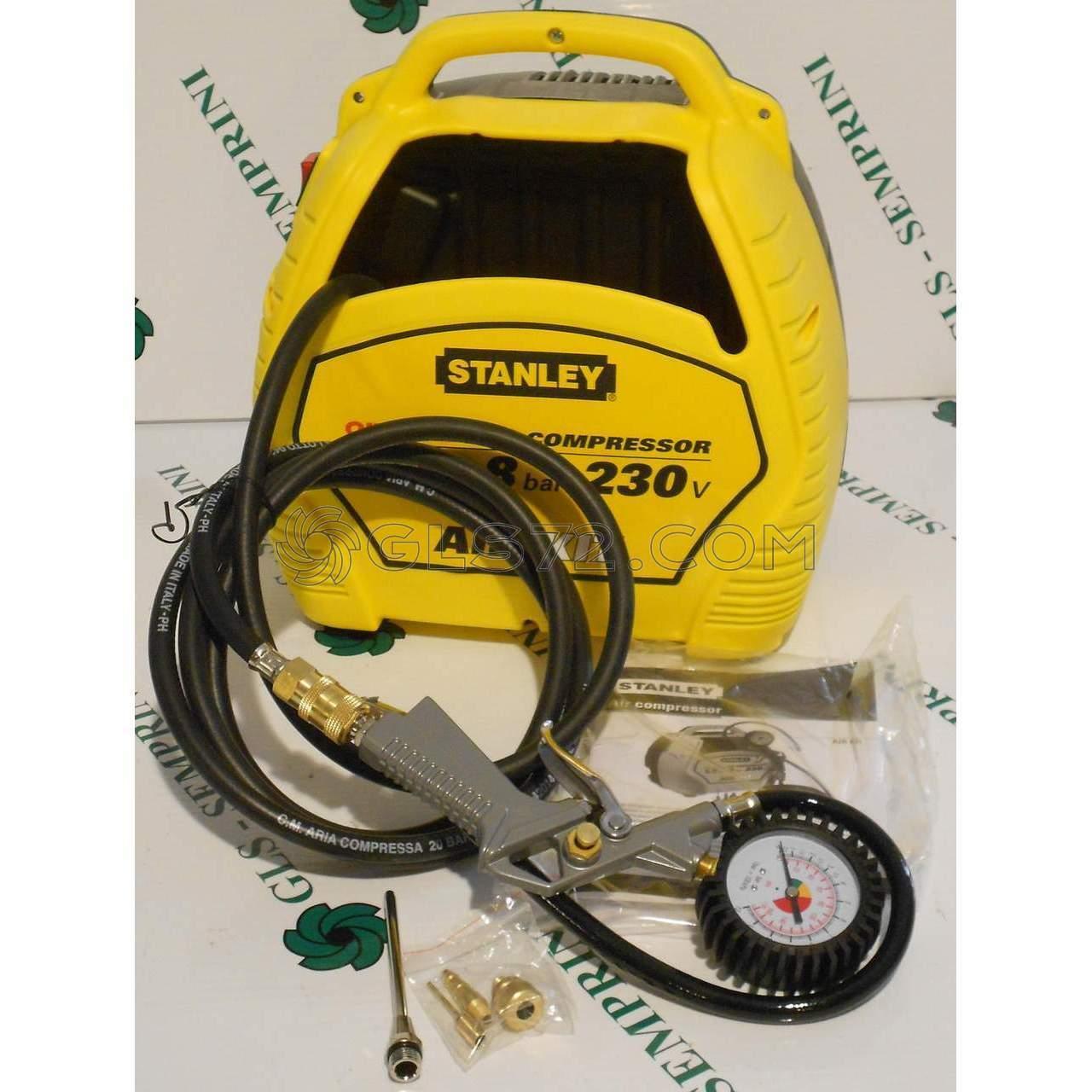 230V STANLEY AIR KIT AIR COMPRESSOR OIL FREE PORTABLE WITHOUT TANK 1,5 ...
