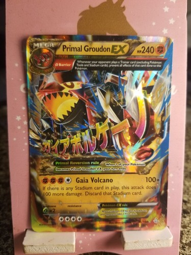 Pokémon TCG Primal Groudon-EX Primal Clash 86/160 Holo Rare LP | eBay