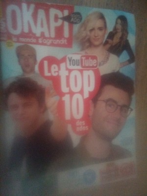 revue magazine okapi n°1039 fevrier 2017 youtube le top 10 des ados | eBay