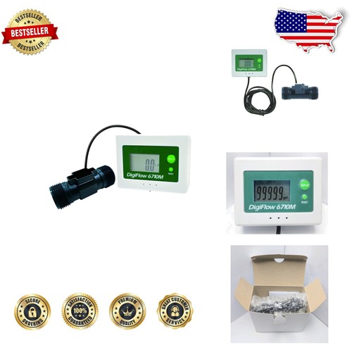 Precision Flow Rate Meter & Totalizer for Water Filters - 99,999 Gal ...