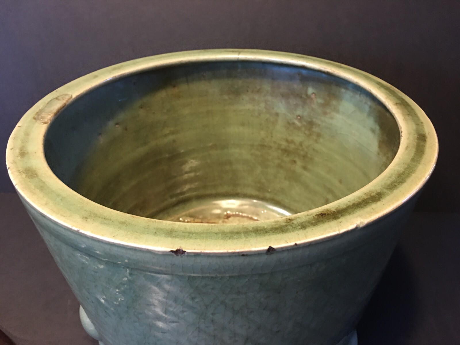 Antique Large Chinese Longquan Celadon Tripod Censer, Ming Dynasty | eBay