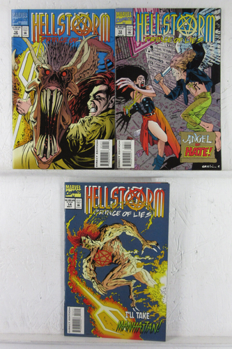 HELLSTORM: PRINCE OF LIES #12-14 * Marvel Comics Lot * 1994 12 13 14 ...