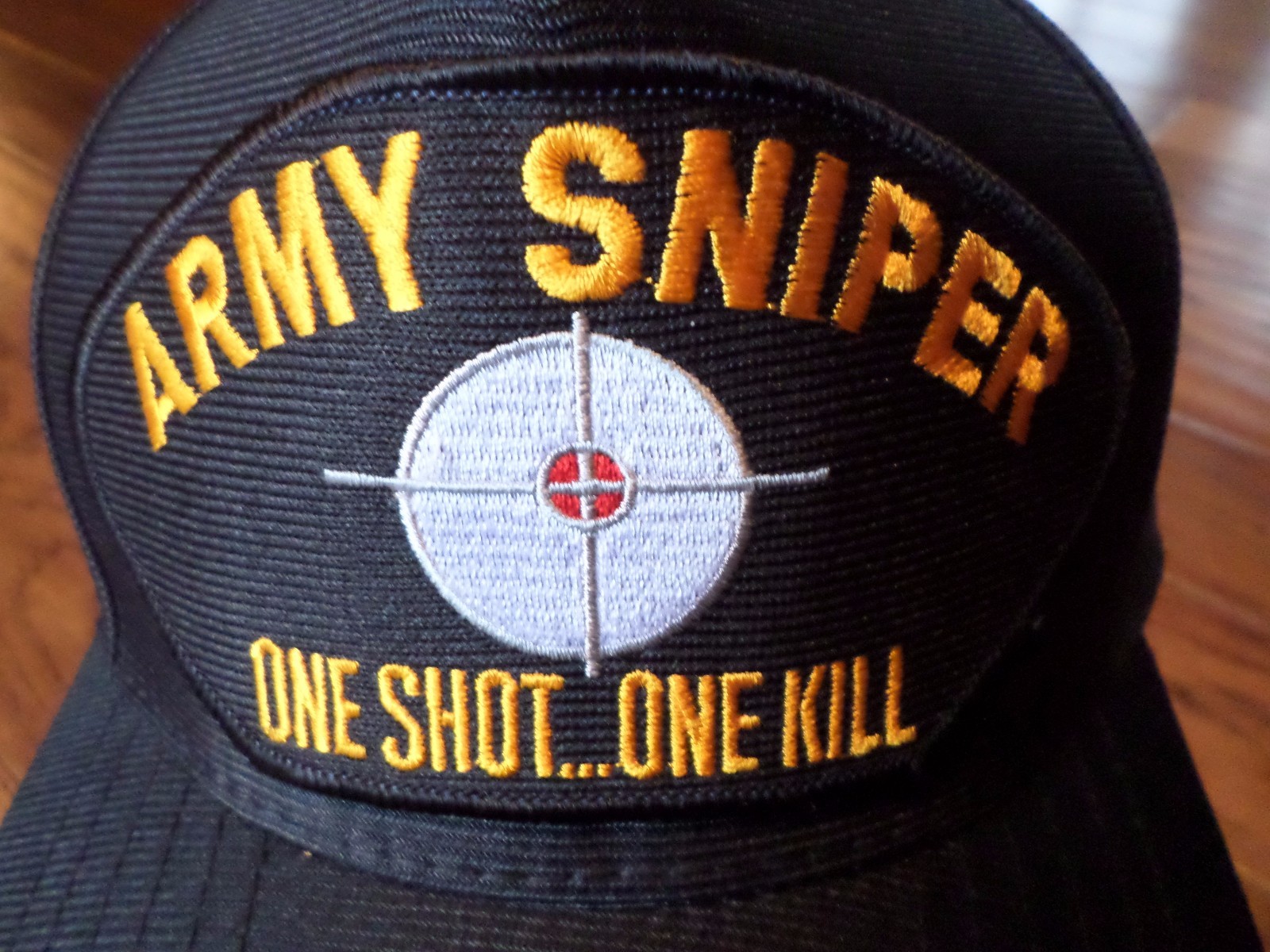 U.S ARMY SNIPER HAT ONE SHOT ONE KILL OFFICIAL U.S BALL CAP U.S.A MADE ...