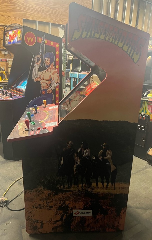 SUNSET RIDERS ARCADE MACHINE by KONAMI 1991 | eBay