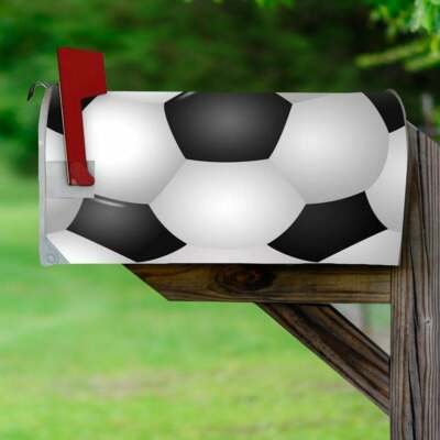 Soccer Ball Mailbox Covers Magnetic Sports Mailbox Decorations VWAQ ...