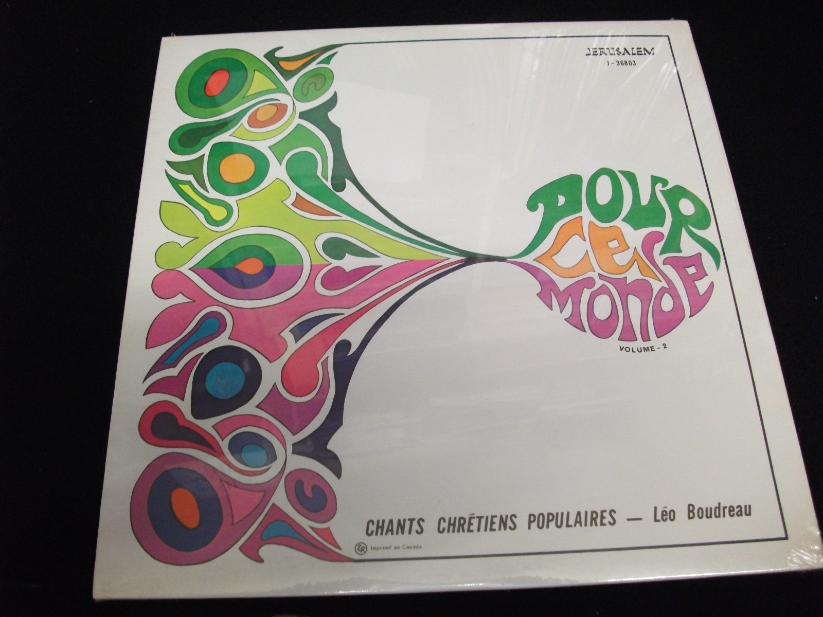 LÉO BOUDREAU POUR LE MONDE SEALED Lp Vinyl° Canada Pressing~JERUSALEM J ...