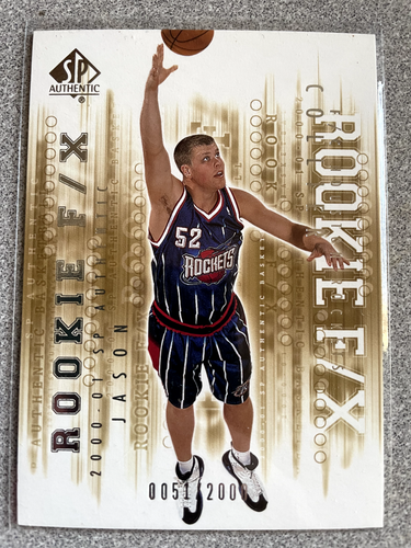 2000-01 SP Authentic Jason Collier Rookie F/X Card /2000 #105 Houston ...