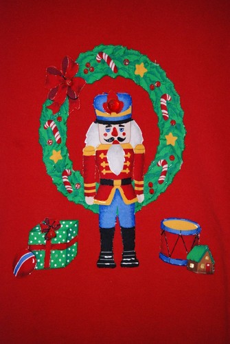VTG Jerzees Ugly Nutcracker Christmas Sweater Working Jingle Bells ...