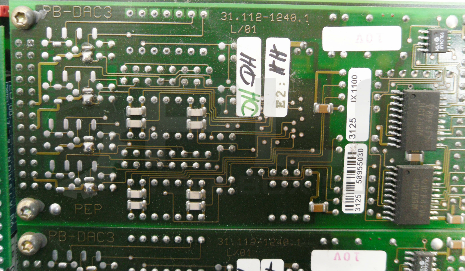SIEMENS VMOD-2 PEP MODULE 31.112-2010.1 W/ (2) PB-DAC3 31.112-1240.1 ...