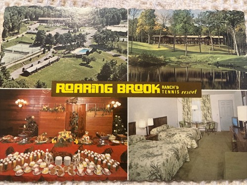 Roaring Brook Ranch & Resort Lake George NY VTG Postcard Dexter Press ...