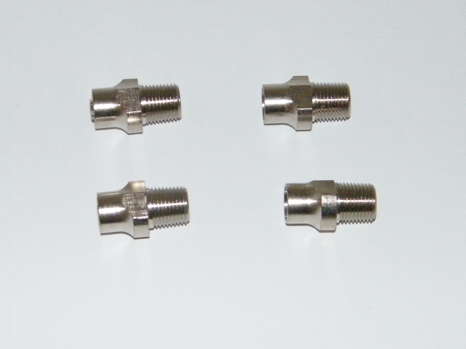 4 Radiator Chrome Plated Brass Key Operated Air Bleed Coin Valves 1/8 ...