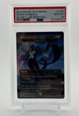 2024 Magic The Gathering Secret Lair Storm's Ororo Borealis Foil PSA 10 ...