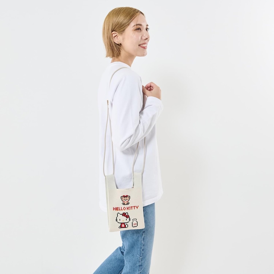 [Rootote] Baby Lou Pochette with Shoulder Strap, Mini Tote Bag, IP BR Knit, Sanr | eBay