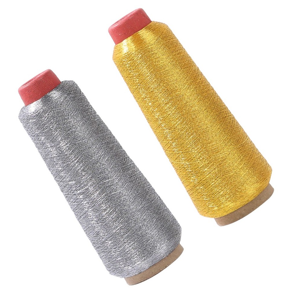 2 Rolls Computer Embroidery Threads Multi-function Threads Cross Stitch ...