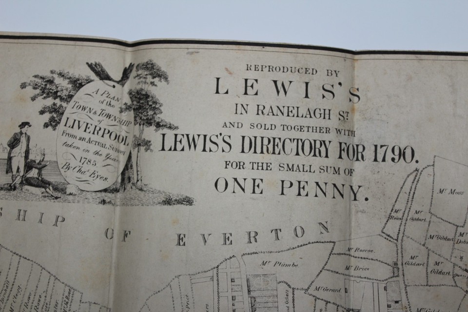 circa 1880 1890 Lewis's Liverpool directory for 1790 alphabetical list ...