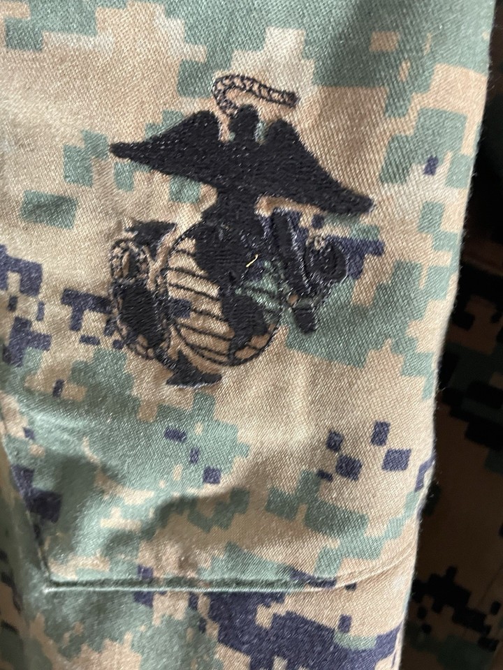 USMC MARPAT Digital Woodland Combat Jacket Small Short – US Marine ...