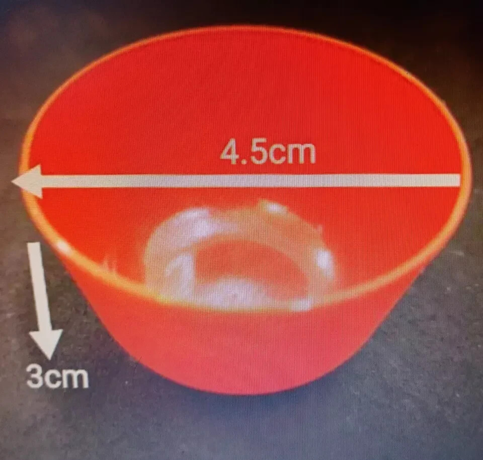 Puto Mold Talam Pichi Kutsinta Lompang Red Color 40pcs 4.5 cm kueh ...