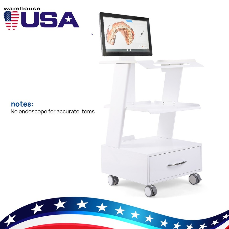 Dental Medical Cart Mobile Instrument Trolley fit Digital Intra Oral ...