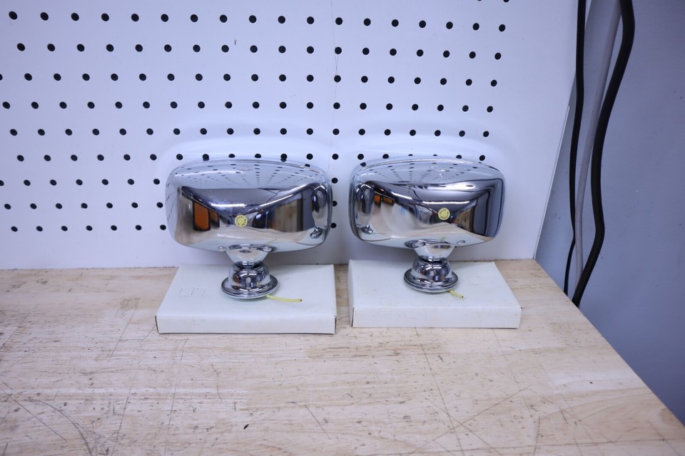 Super Rare NOS Original Vintage KC HiLites KC-5YQ Chrome Rectangular ...