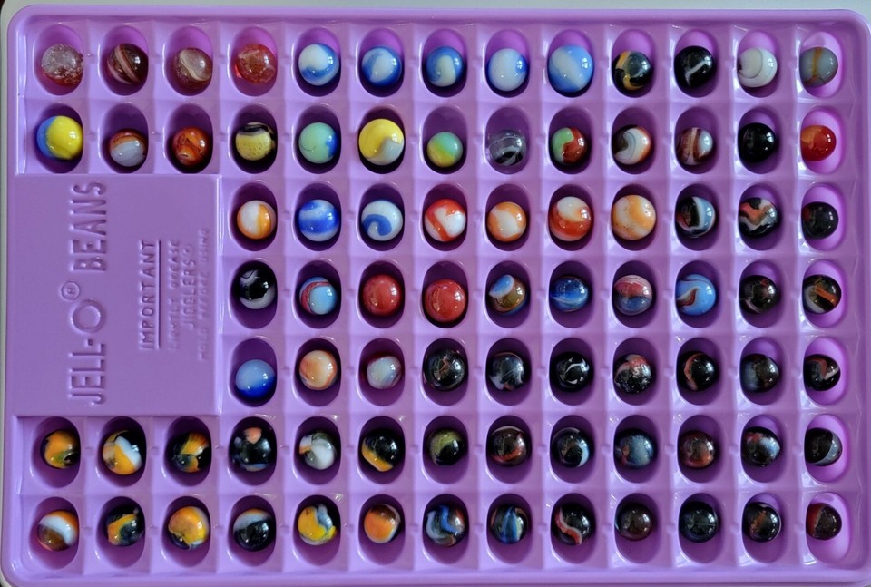 Vintage Marble Lot of harder to find marbles Corkscrews, Peltier, See ...