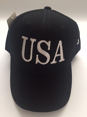 2020 45th President Donald Trump Black Embroidered USA Hat Baseball Cap ...