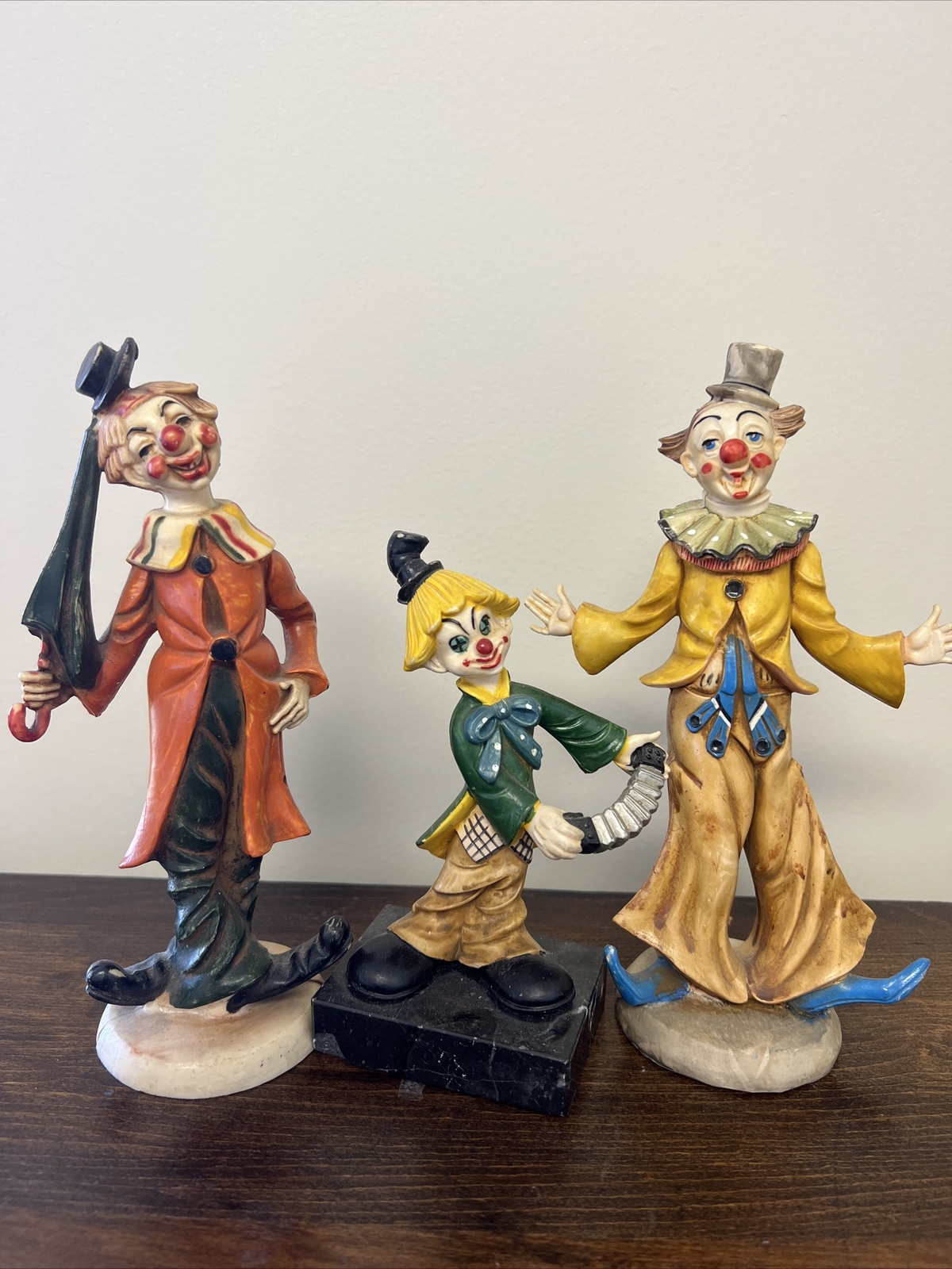 Fontanini Italian Clown Figure Figurine Vintage Lot Of 3 | eBay