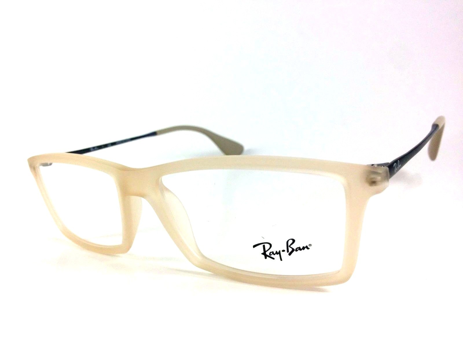RAY-BAN EYEGLASSES FRAME RB 7021 MATTHEW 5369 BEIGE 52-14-140mm FREE ...