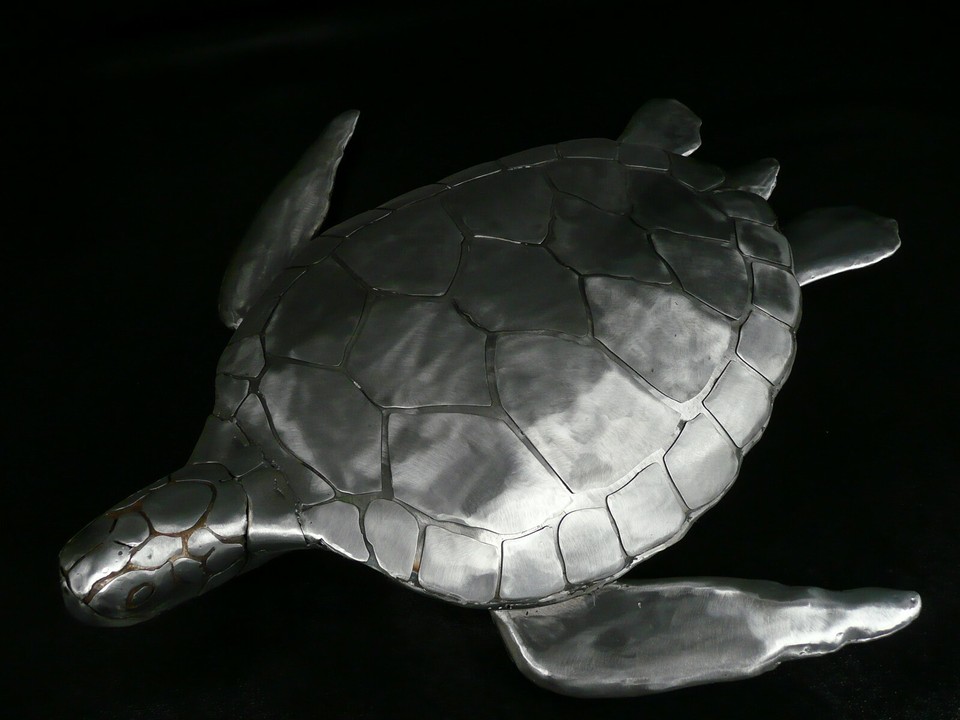 Handmade Welded Steel Sea Turtle Sculpture - made to order | eBay UK
