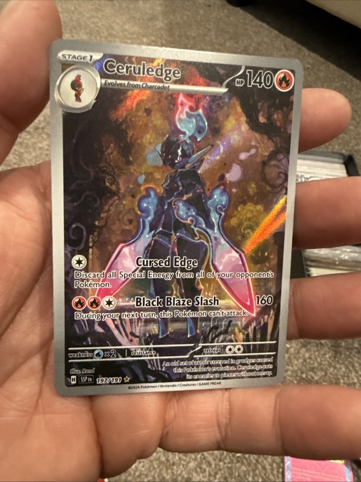 Ceruledge 2024 Surging Sparks #197/191 SSP Illustration Rare Pokemon ...