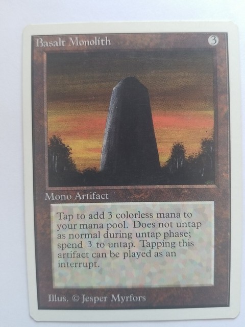 MTG Basalt Monolith Unlimited Regular Uncommon for sale online | eBay