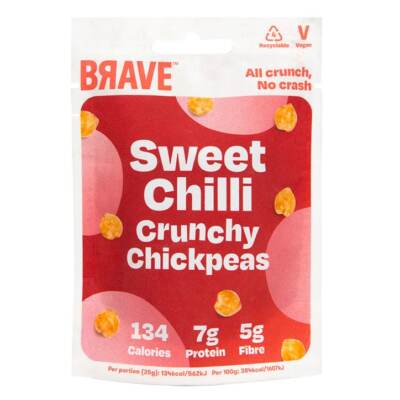 Brave BRAVE Crunchy Chickpeas Sweet Chilli 35g | eBay UK