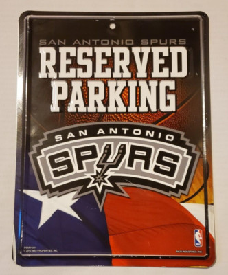 San Antonio Spurs Reserved Parking Metal Sign Wall Sign 8.5 x 11 Inch ...
