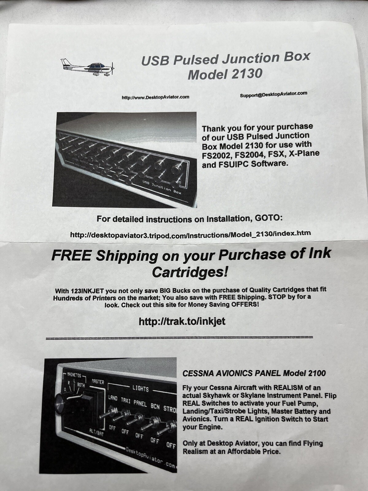 **RARE** Desktop Aviator Custom Switch Panel Controller For Flight ...