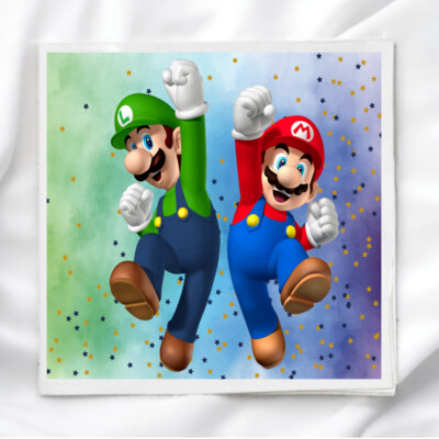 Super Mario Fabric Panel for Quilting Crafting Sewing Quilt Block ...