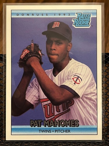 PAT MAHOMES RC 1992 DONRUSS RATED ROOKIE #403 MINNESOTA TWINS MLB ...