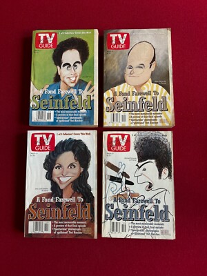 1998, Seinfeld, TV Guide Set of (4) No Labels!! (Scarce / Vintage) | eBay