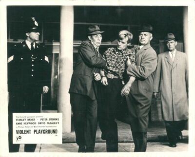 Violent Playground Original British Lobby Card David McCallum 1958 | eBay