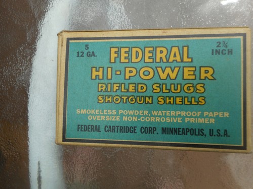 MINTY FEDERAL HI-POWER SLUG 16 GAUGE VINTAGE SHELL BOX | eBay