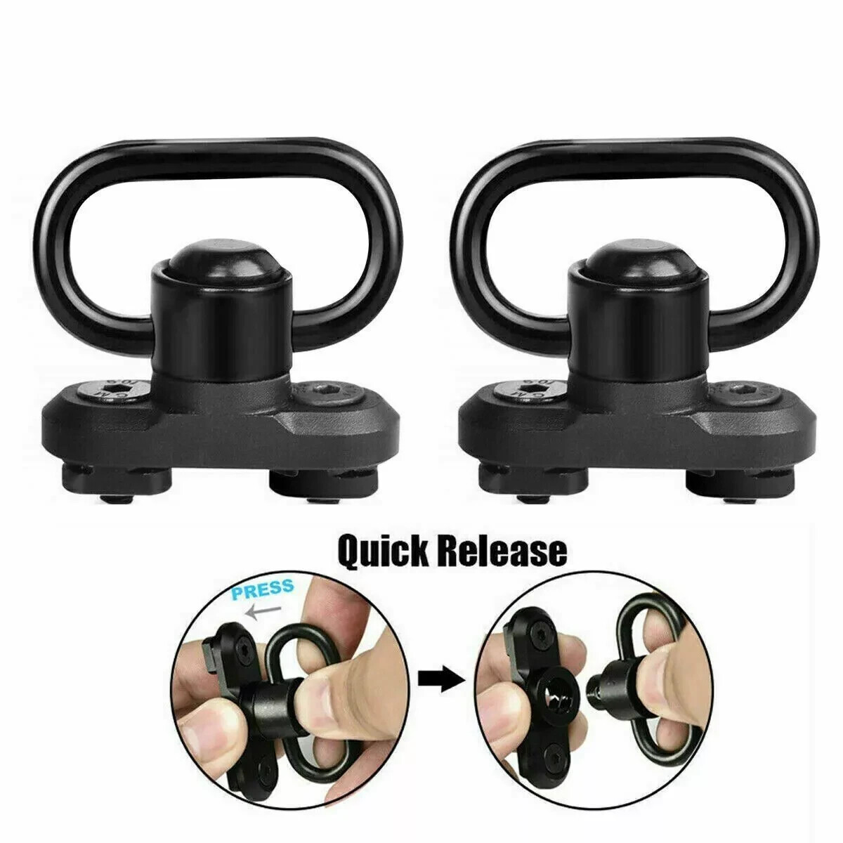MLOK QD Swivel Heavy Duty Quick Release Rifle Mount Airsoft Gun Hunt ...