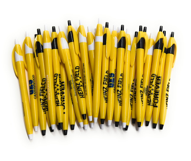 30ct Lot Misprint Retractable Click Pens Java/Javelin/Slimster CHOOSE ...